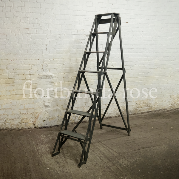 Vintage A Frame Decorative Ladder Style B – Floribunda Rose